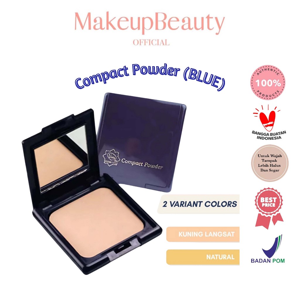 Jual VIVA Compact Powder Blue (Biru) with moisturizer 12g | Shopee ...