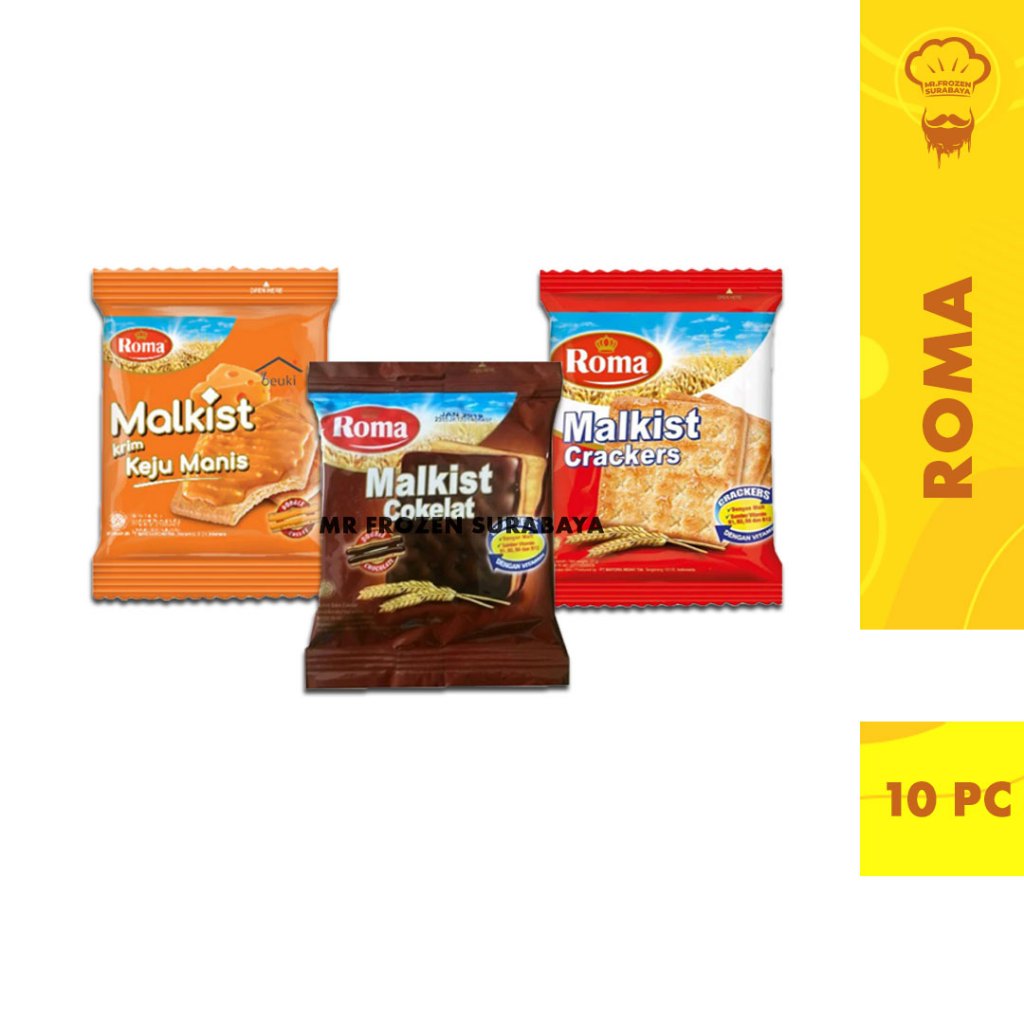 Jual Roma Malkist Aneka Rasa Renceng 18gr x 10 pc | Shopee Indonesia