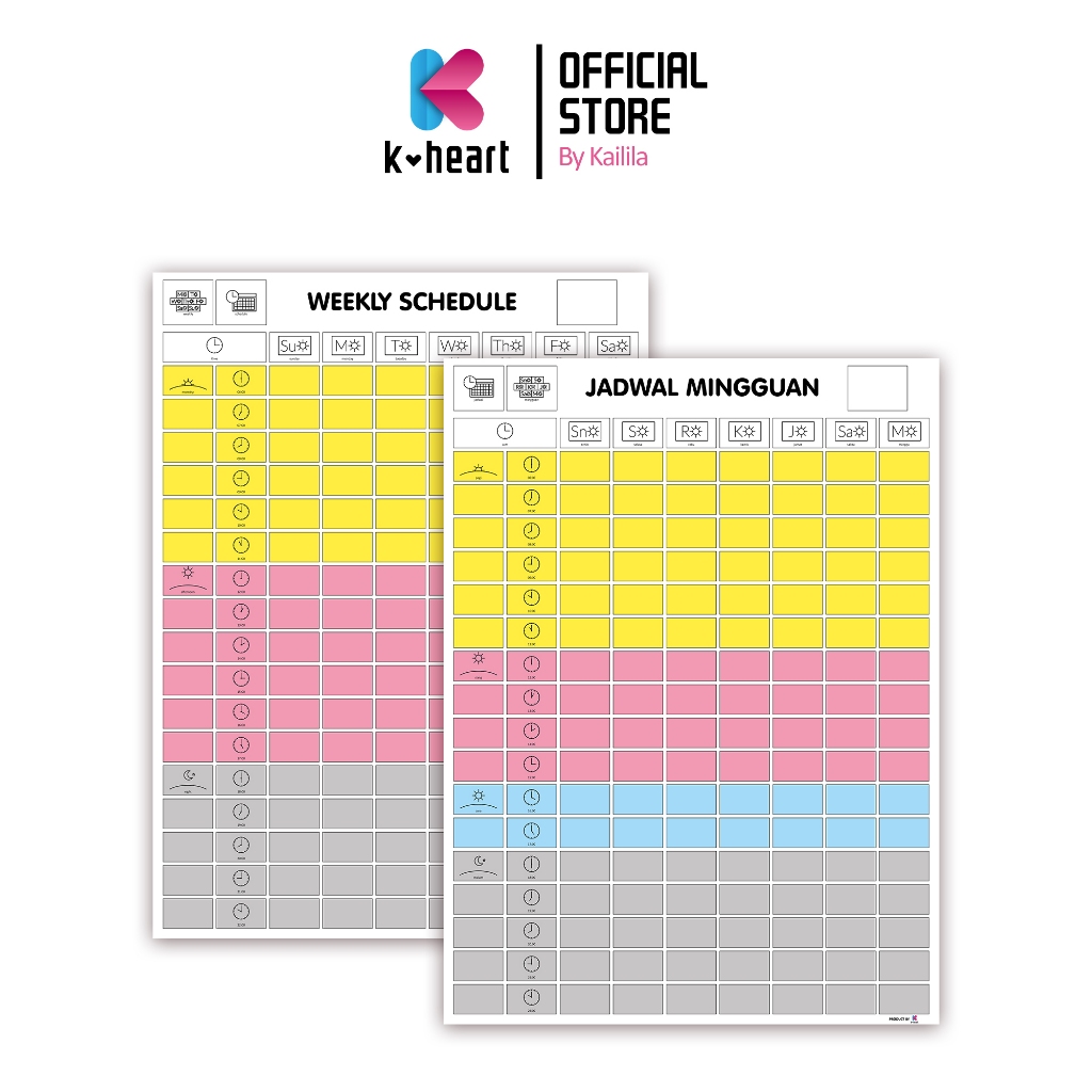 Jual Jadwal Mingguan Besar | Shopee Indonesia