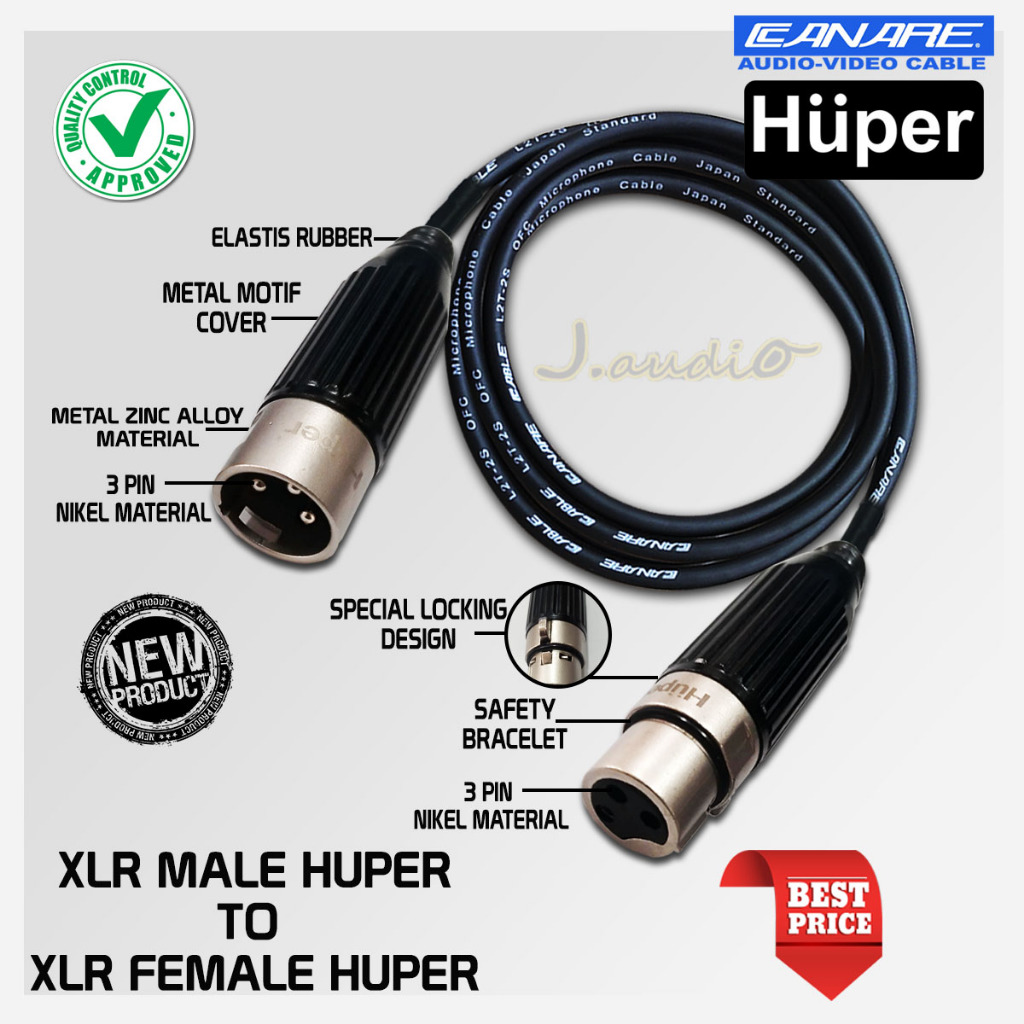 Jual JAPAN STANDARD - Kabel audio profesional / kabel mic 1x XLR male ...