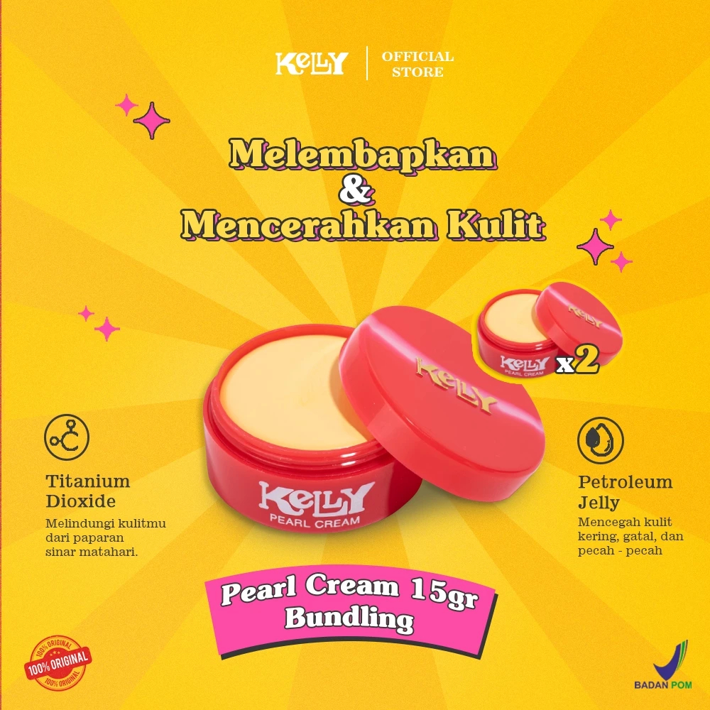 Jual Kelly Pearl Cream Smoothness 5gr 15gr Original BPOM | Shopee Indonesia