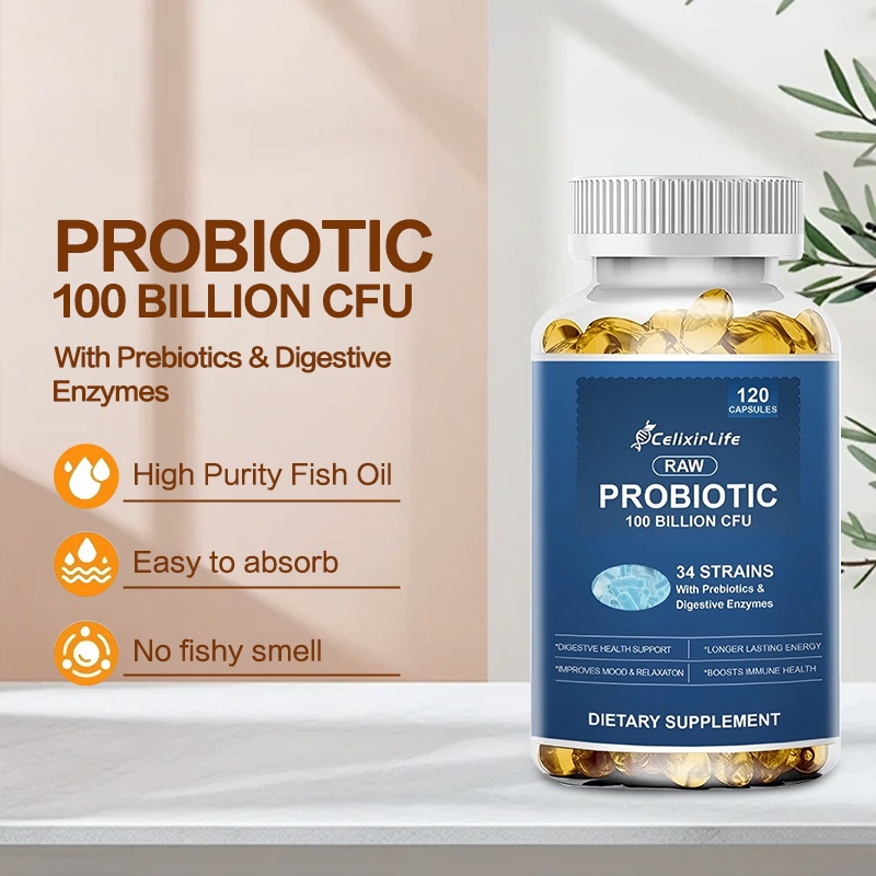 Jual Kapsul Enzim Probiotik CelixirLife 100 Miliar CFU 34 Strain ...
