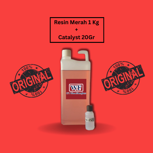 Jual Resin Merah 1 KG / Resin Saja / Resin + Katalis 20gr | Shopee ...