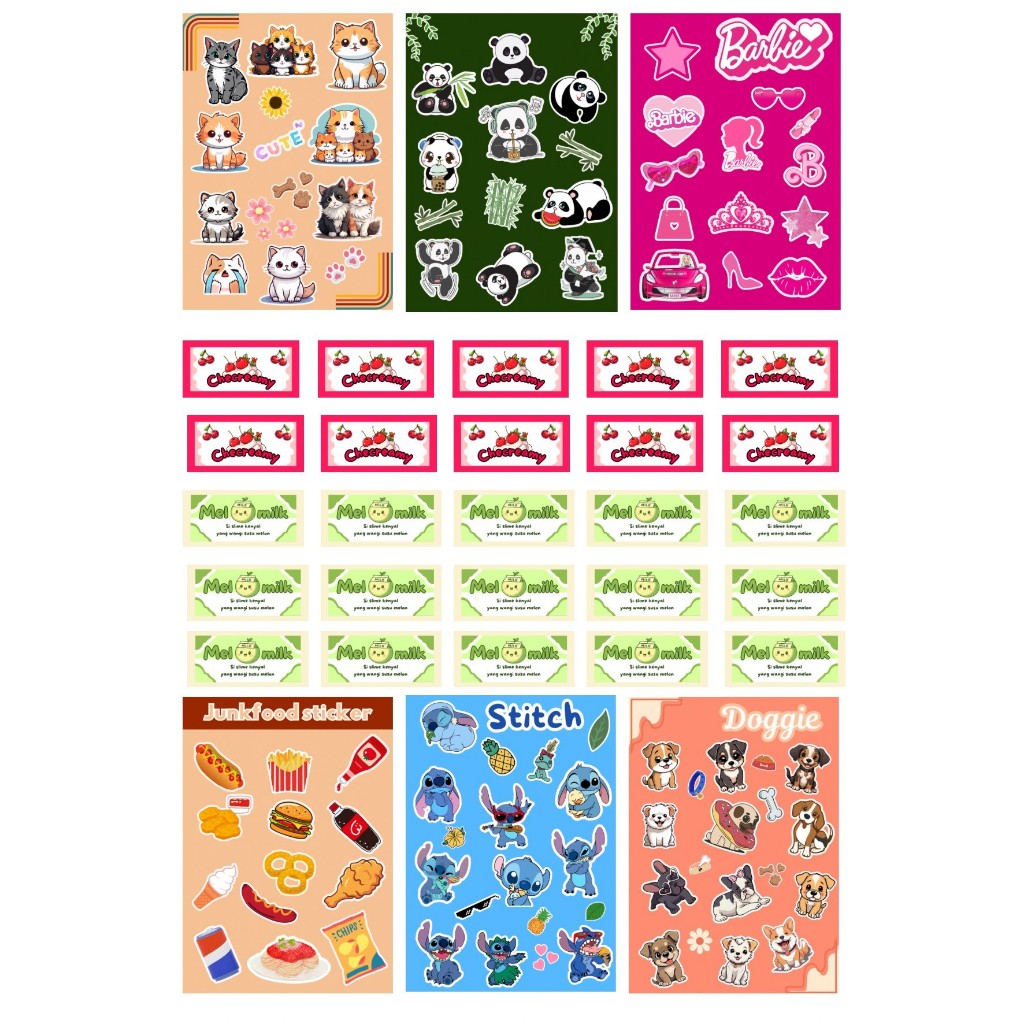 Jual Sticker Bontac A3+kisscut sehari jadi free desain | Shopee Indonesia