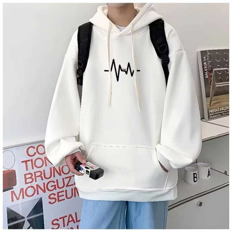 Jual Heartbeat Hoodie Sweater Pria Wanita Unisex - Jaket Hoodie Detak ...