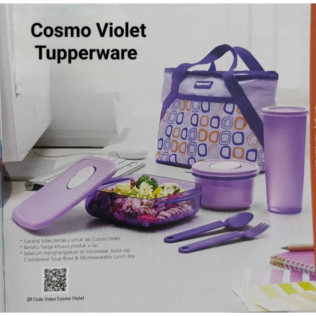 Jual Bekal Makan Cosmo Violet Tupperware | Shopee Indonesia