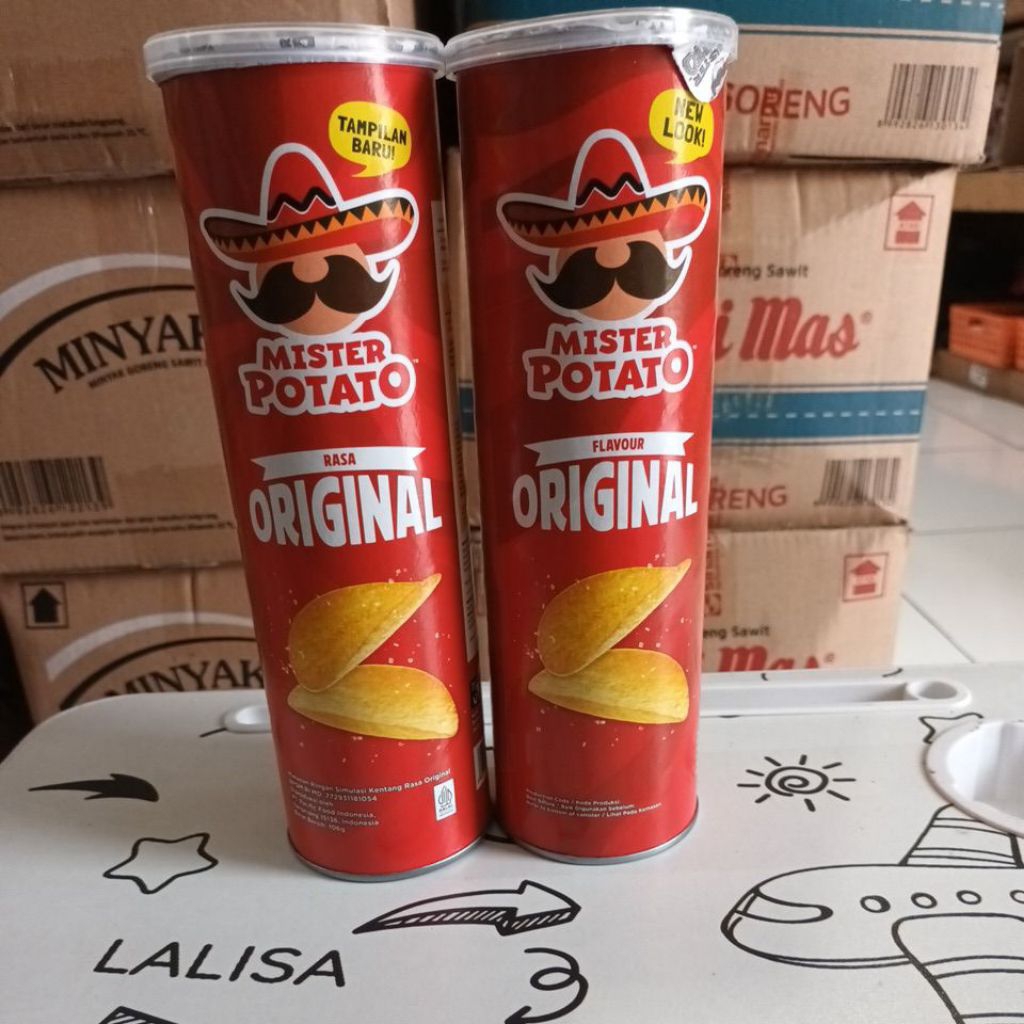 Jual MISTER POTATO Keripik kentang cemilan makanan ringan mister potato ...