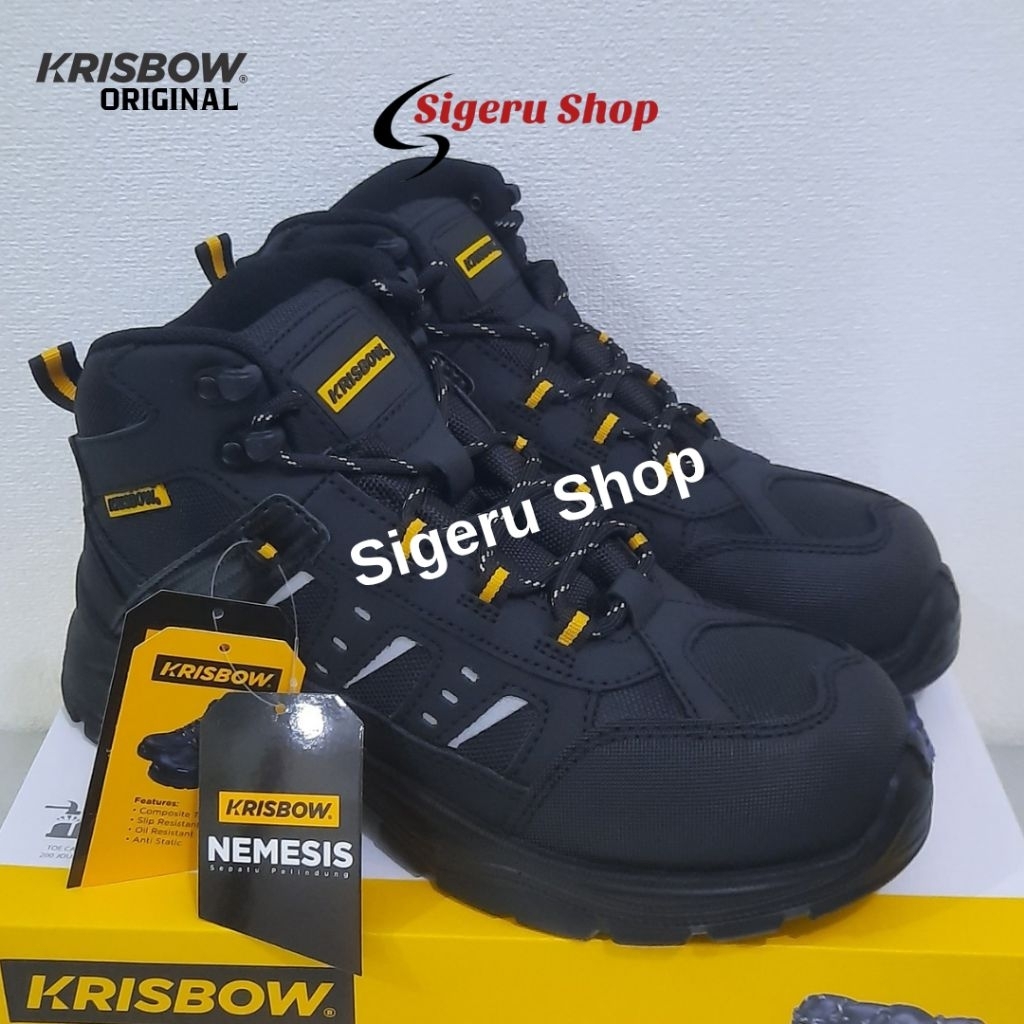 Jual Krisbow Sepatu Safety NEMESIS / Safety Shoes Krisbow NEMESIS ...