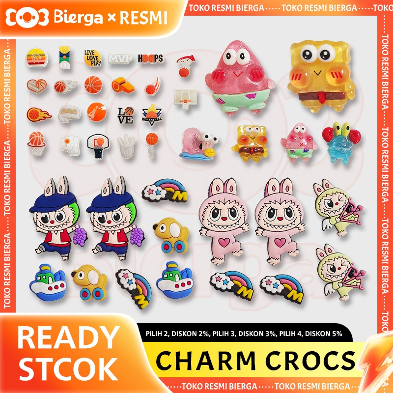 Jual Charm Crocs Aksesori Jibbitz Untuk Sepatu Sandal Kartun DIY LABUBU ...