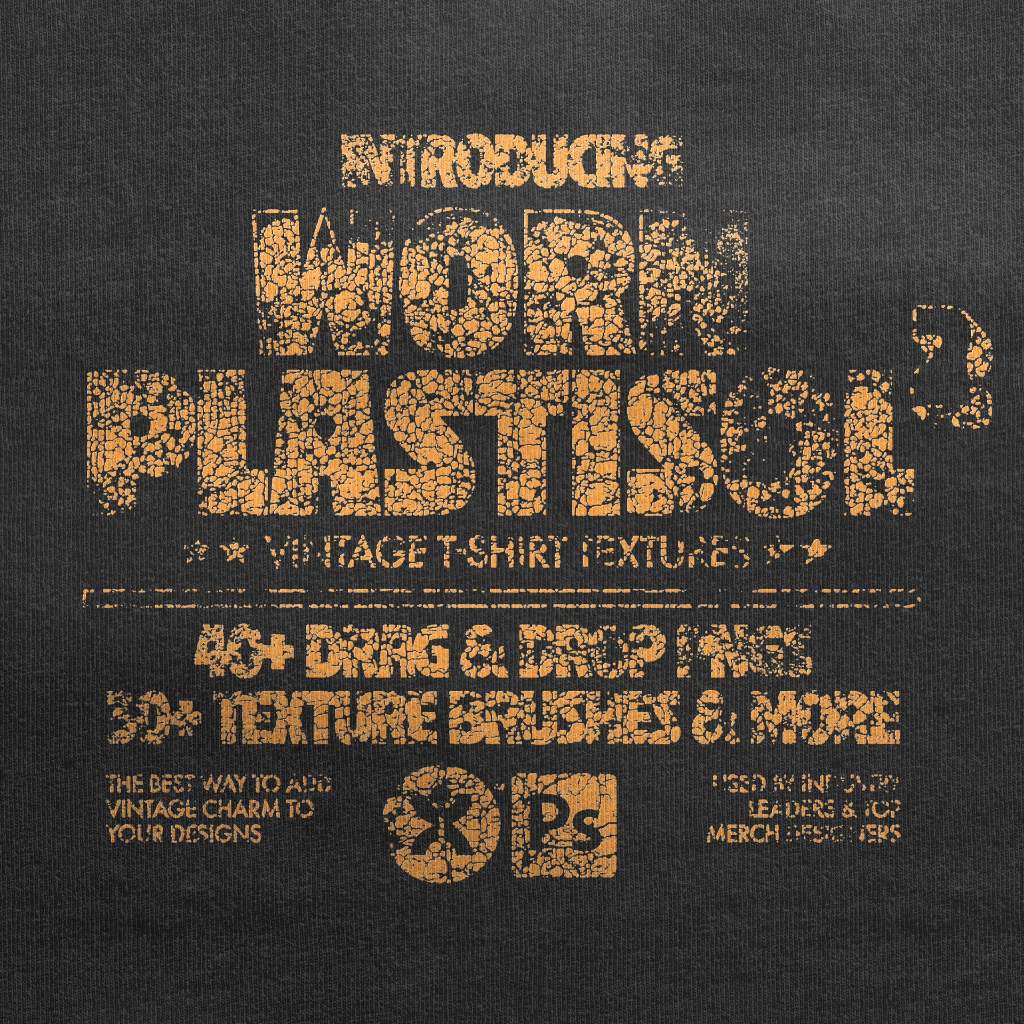 Jual Photoshop Texture - Doron Worn Plastisol Textures Kit 1 & 2 ...