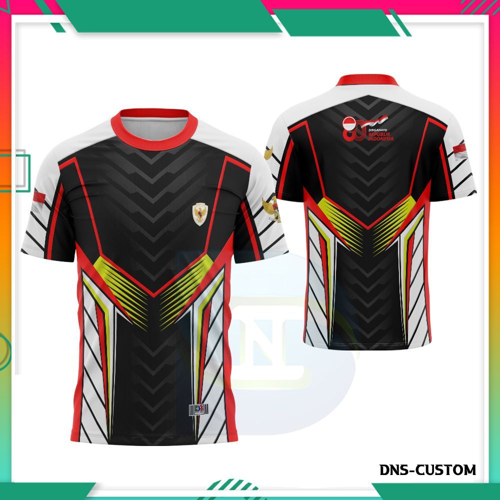 Jual Baju Jersey Indonesia / Kaos 17 Agustus 2025 Fullprint / Baju Jersey 17 Agustusan Hut Ri Ke ...