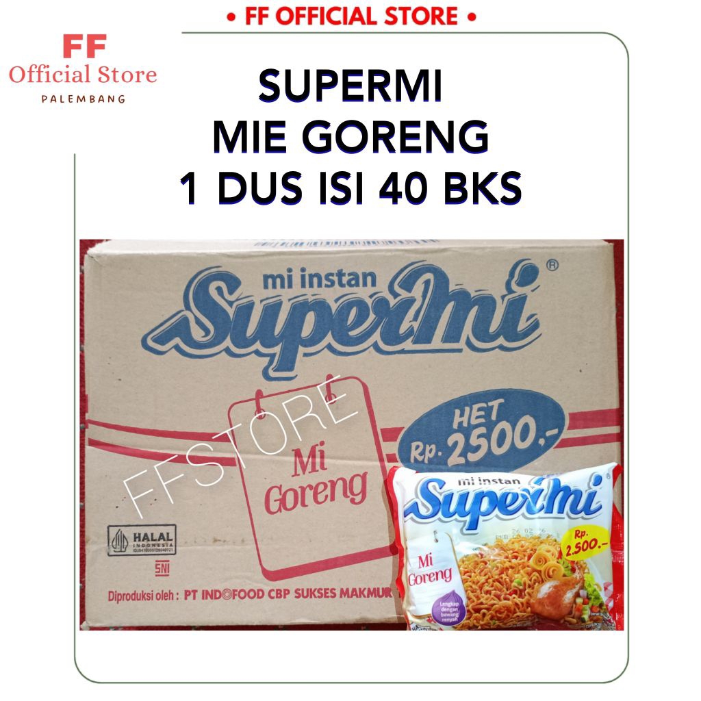 Jual SUPERMI Mie Goreng 1 Dus isi 40 Bks | Shopee Indonesia