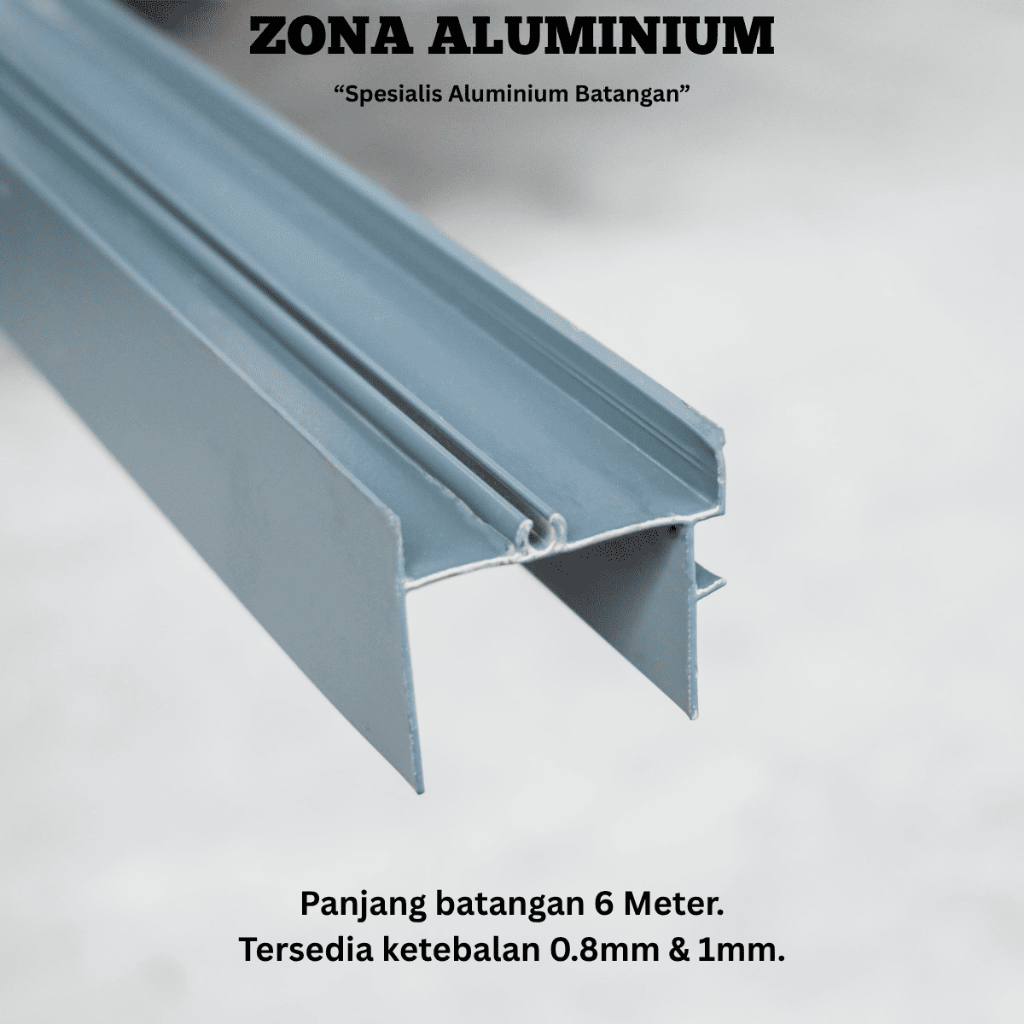 Jual Aluminium Batangan 9105 Rel Atas Tunggal untuk Sliding Door ...
