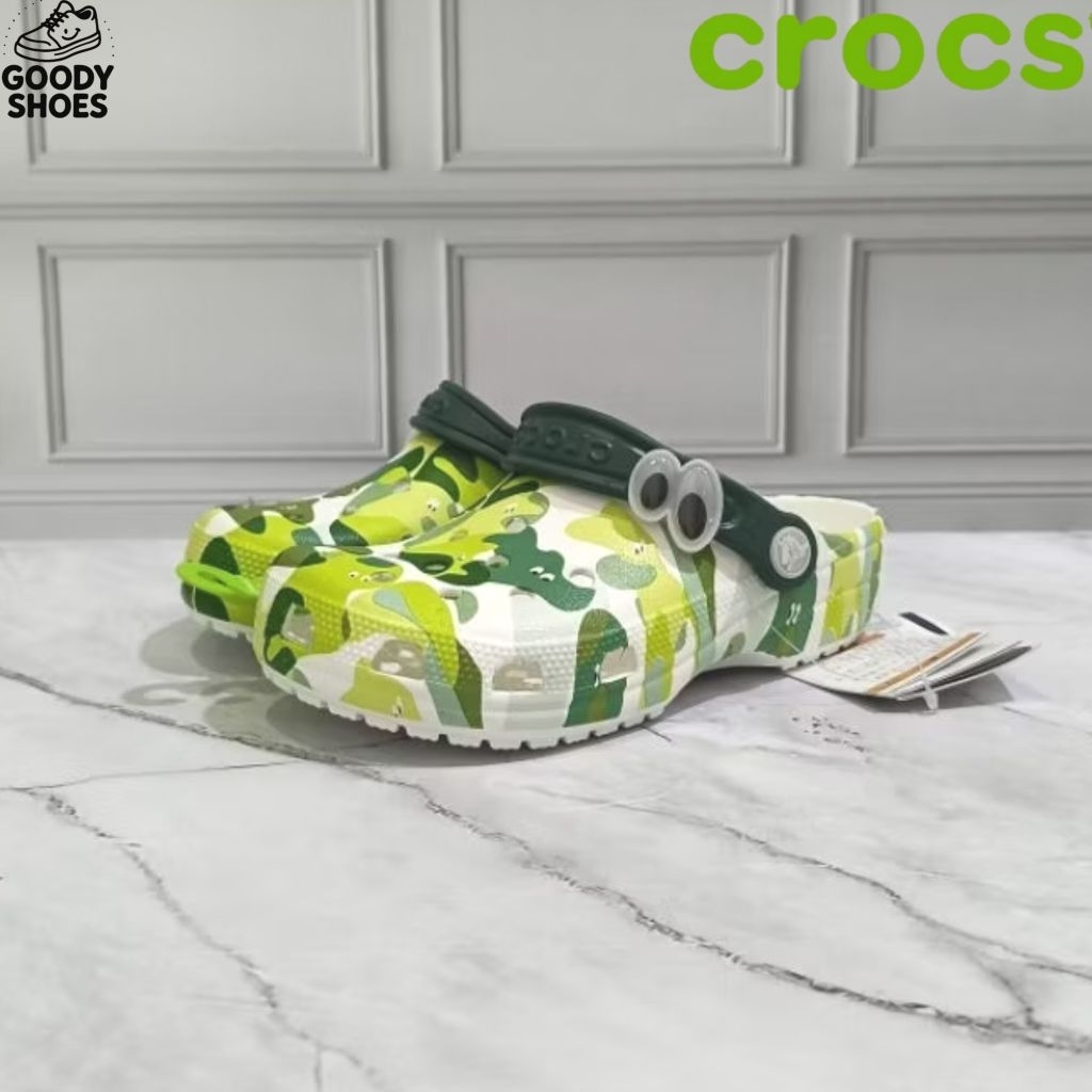 Jual SANDAL CROCS CLASSIC SLIME MONSTER GLOW IN THE DARK CLOG KIDS AND ...