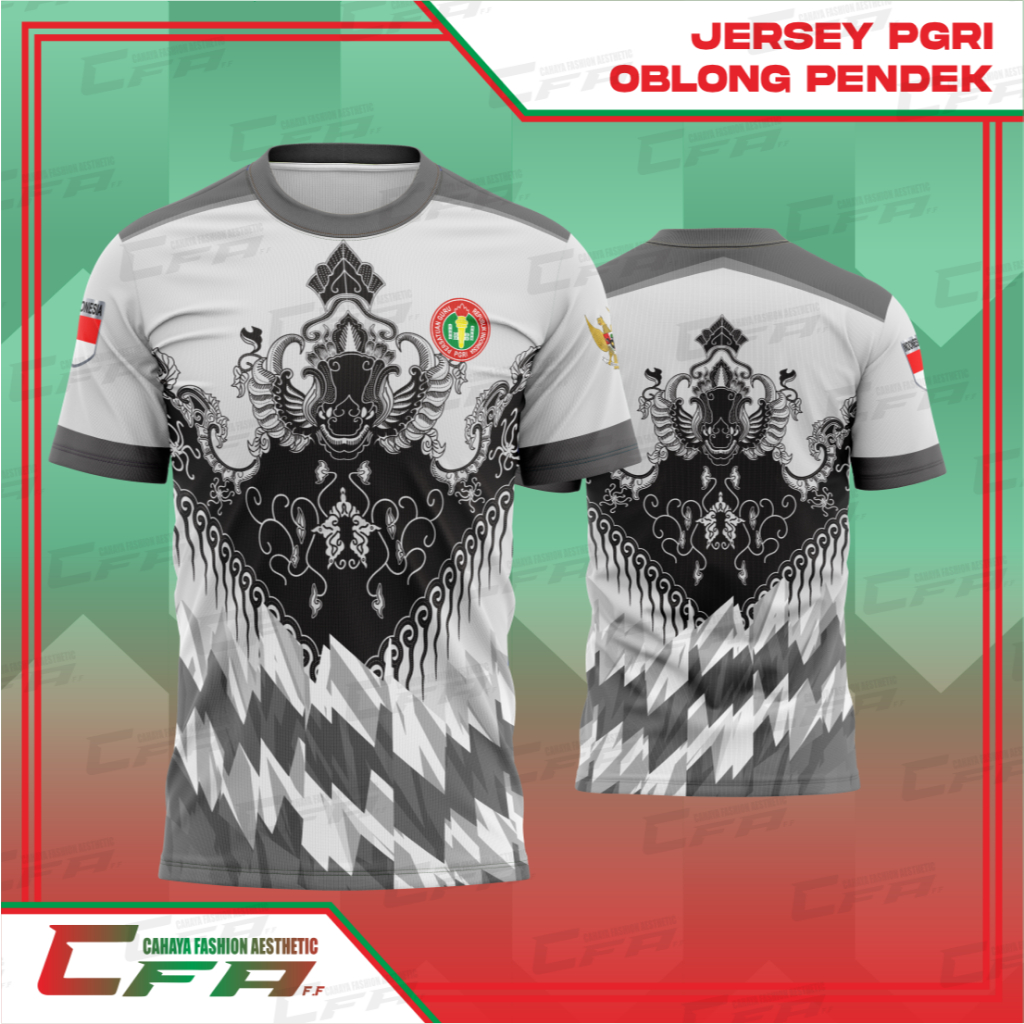 Jual CFA JERSEY PGRI DRYFIT / JERSEY OBLONG PGRI FULLPRINTING / JERSEY ...