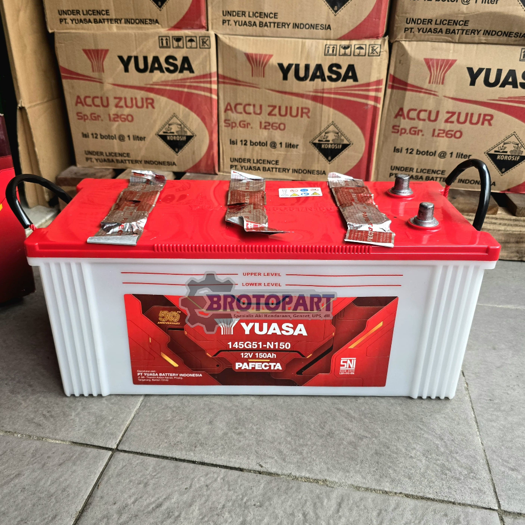 Jual Aki Mobil Genset dan Alat Berat Accu Original Yuasa N150 145G51 ...