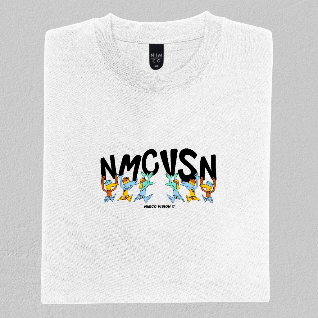 Jual Nimco Kaos Original 6758 S17 Putih Green Mint Blue | Shopee Indonesia