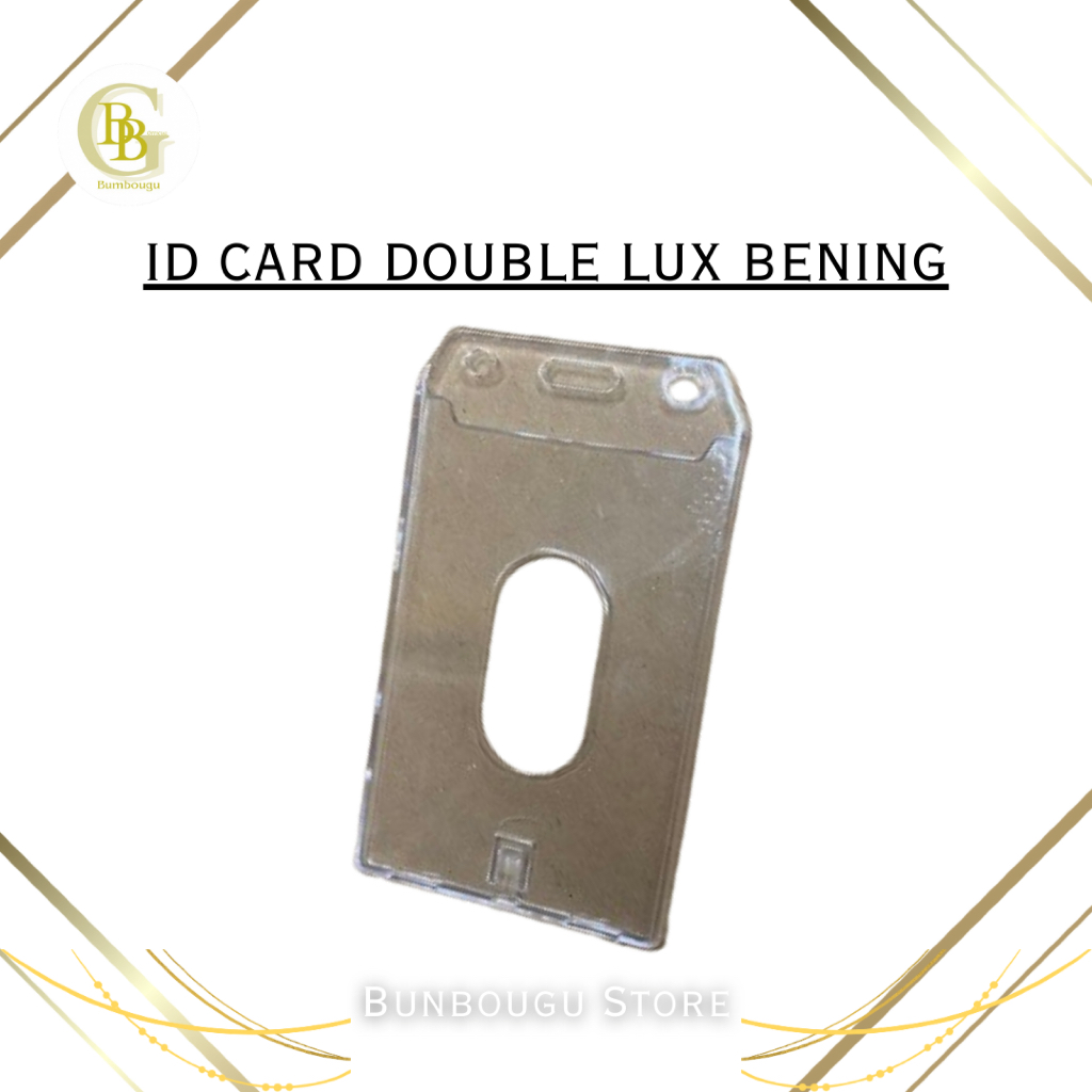 Jual GROSSIR 10 PIECE / ID CARD DOUBLE LUX BENING / ID CARD LANYARD ...