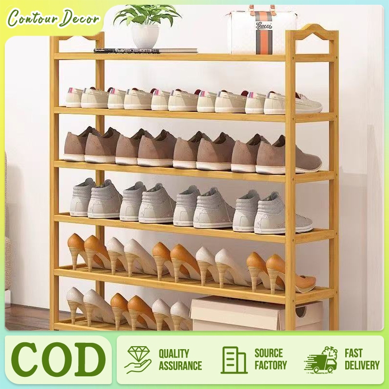 Jual Rak Sepatu Bambu 5 Lapis Premium | Kapasitas 50kg Teruji ...