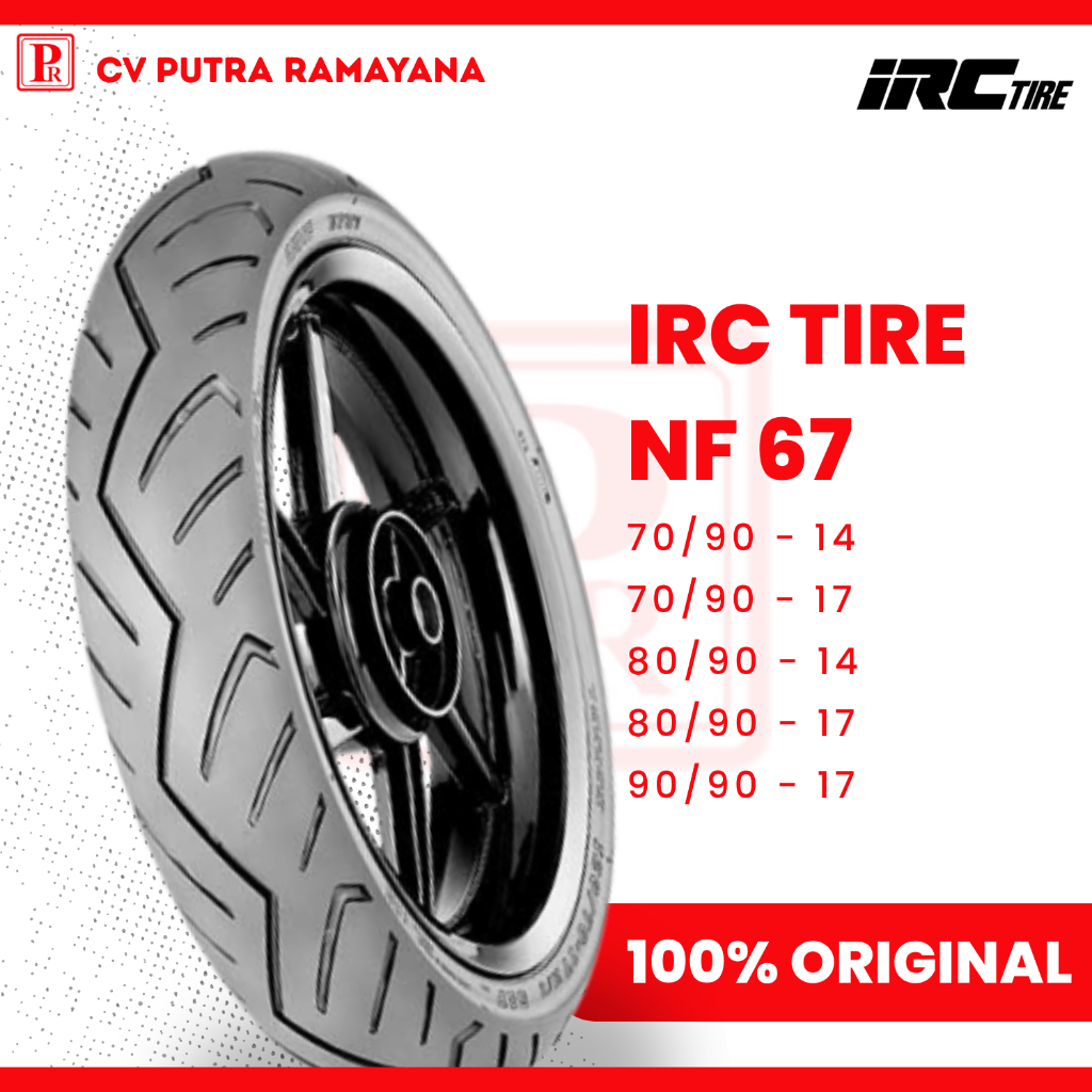 Jual BAN MOTOR IRC RING 14 NF67 70/90-14 TUBETYPE ORIGINAL | Shopee ...