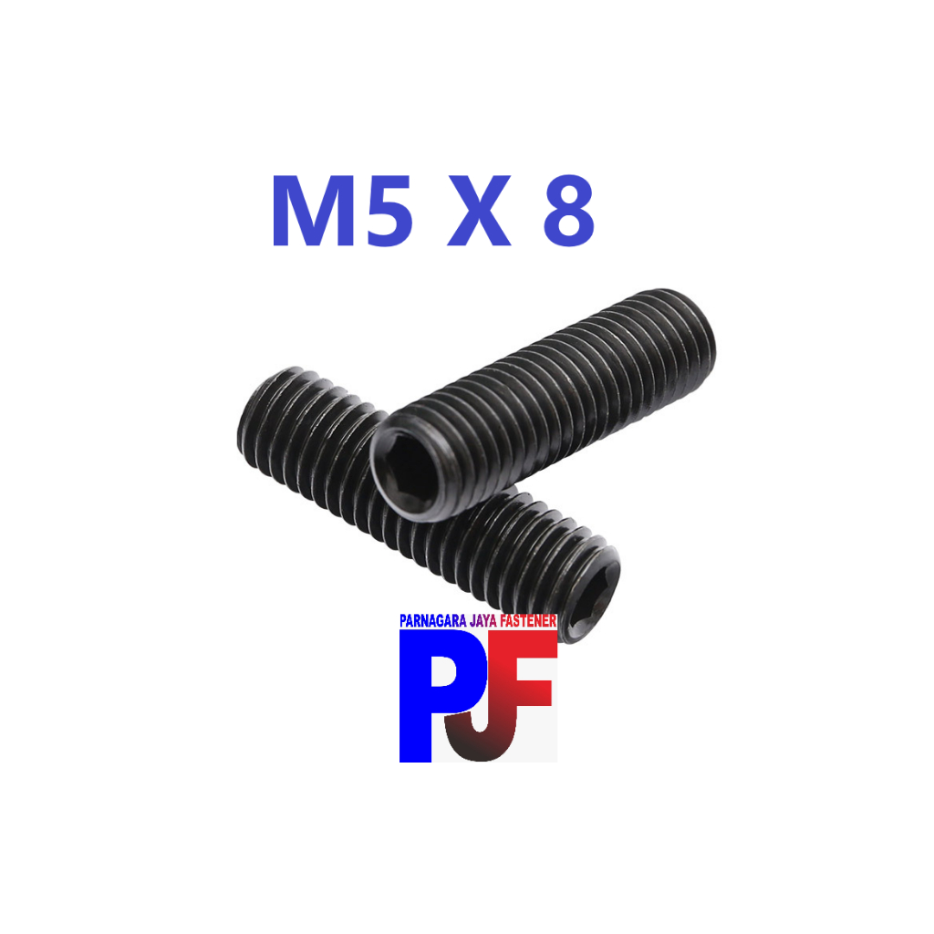 Jual Socket Set Screw Baja M5 x 8 / Baut L Tanam / L Set Hitam | Shopee Indonesia