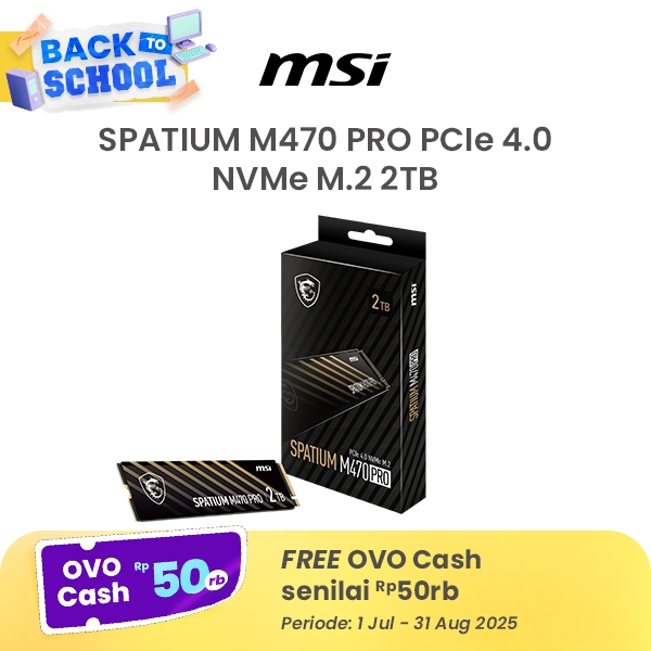 Jual MSI SSD Spatium M470 Pro 2TB PCIe 4.0 NVMe M.2 | Shopee Indonesia