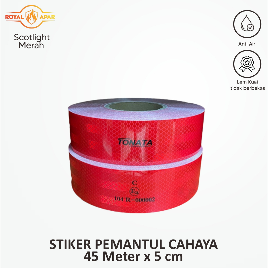 Jual Sticker Pemantul Cahaya / Scotlight Tonata / Merah 45 meter ...