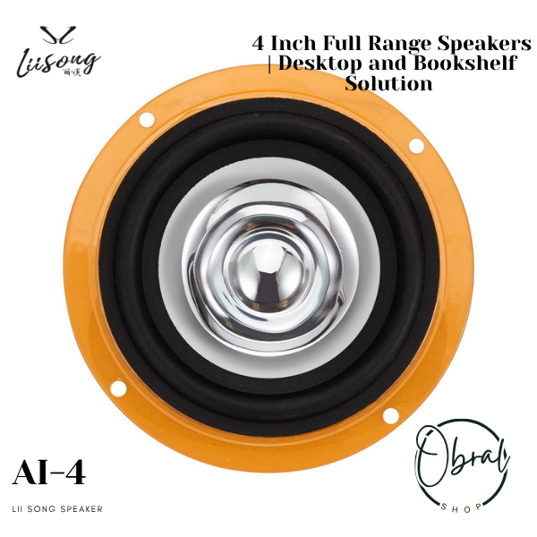 Jual Lii Audio AI-4 4 Inch Full Range Speakers Desktop and Bookshelf ...