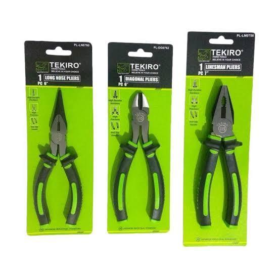 Jual Tang Set Tekiro 3 pcs Kombinasi Lancip Potong | Shopee Indonesia