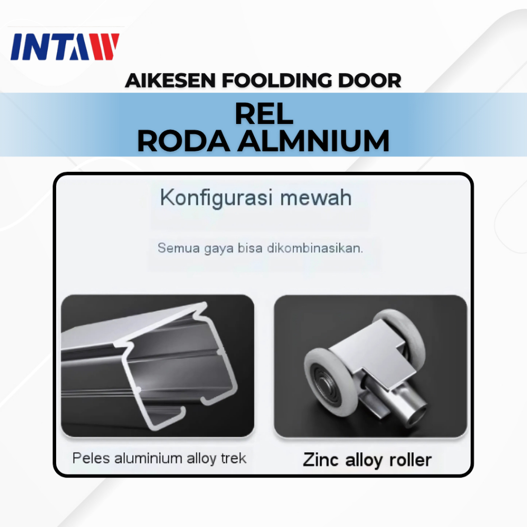 Jual AKSESORIS REL & RODA PINTU LIPAT PVC/PINTU KAMAR MANDI/ PINTU ...