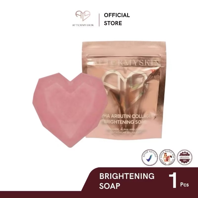Jual AFTER SKIN ALPHA ARBUTIN COLLAGEN BRIGHTENING BODY SOAP / Sabun ...