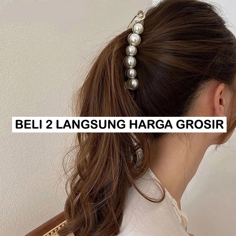 Jual Jedai PIsang Korea Mutiara Pearl Jepit Rambut | Shopee Indonesia