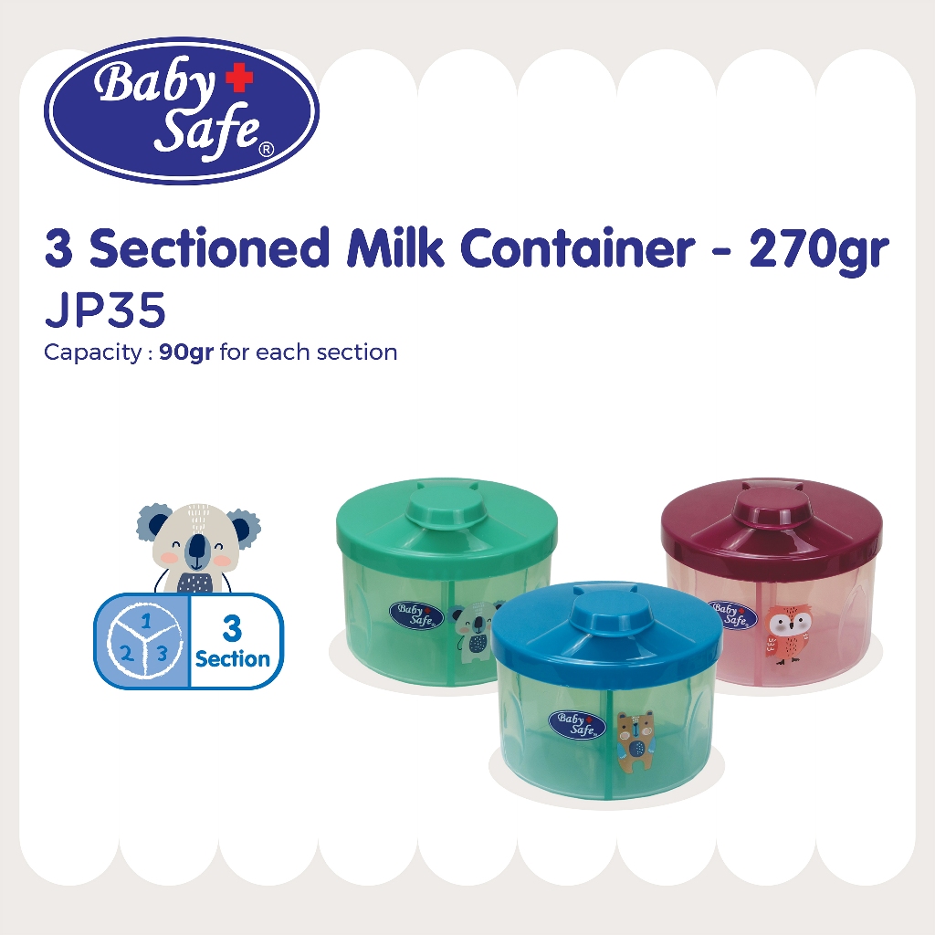 Jual BabySafe - JP35 - Wadah Penyimpanan Susu Formula 90 gr| Toples ...