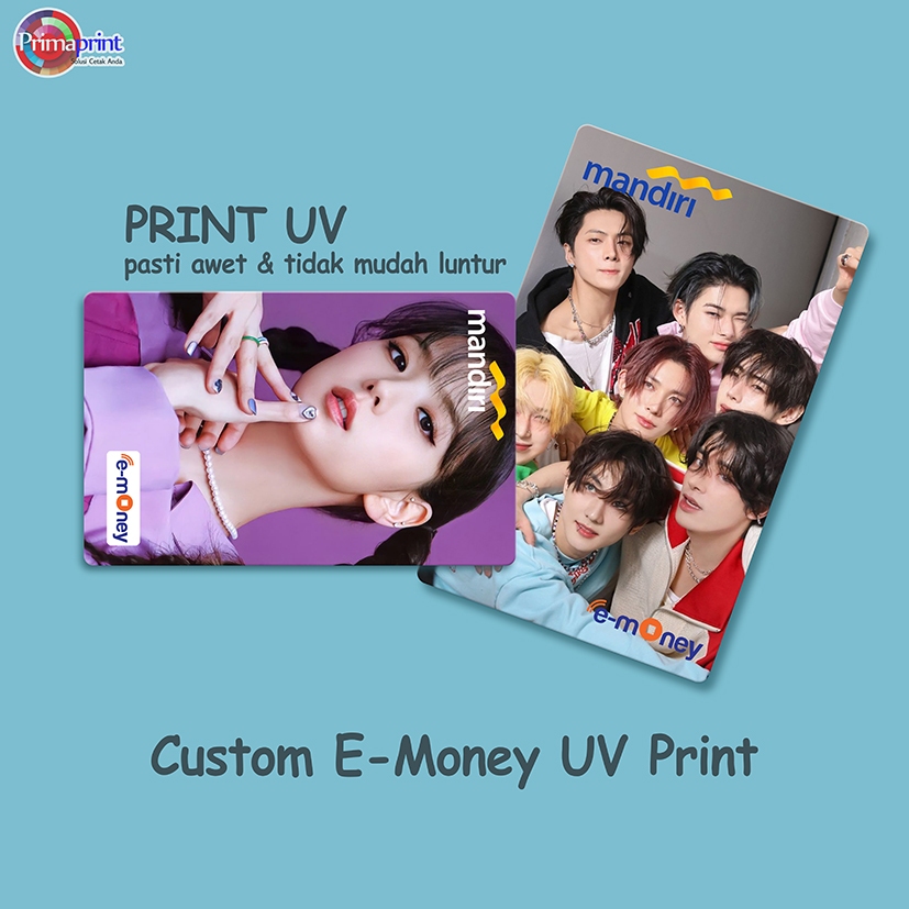 Jual Cetak E-money Custom | Kartu E-toll UV Print 1 sisi & 2 sisi | Shopee Indonesia