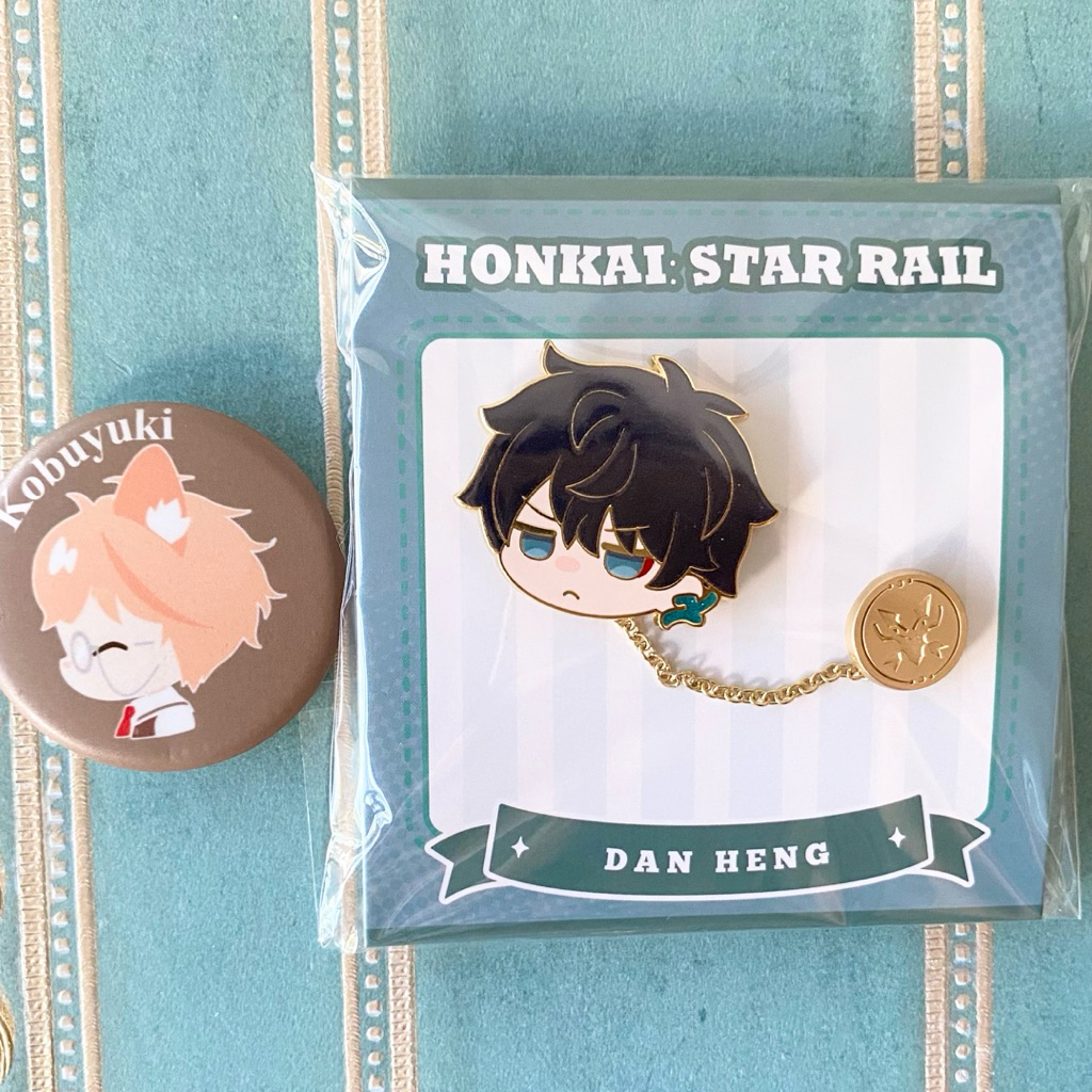 Jual OFFICIAL Aventurine Enamel Collar Pin Hsr star rail penacony merch ...