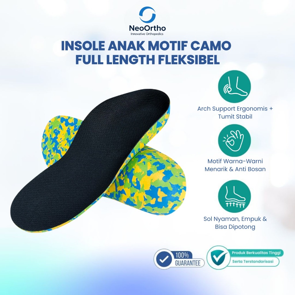Jual NeoOrtho - Insoles Orthopedic Flat Feet - Sol Sepatu Anak - Sol ...