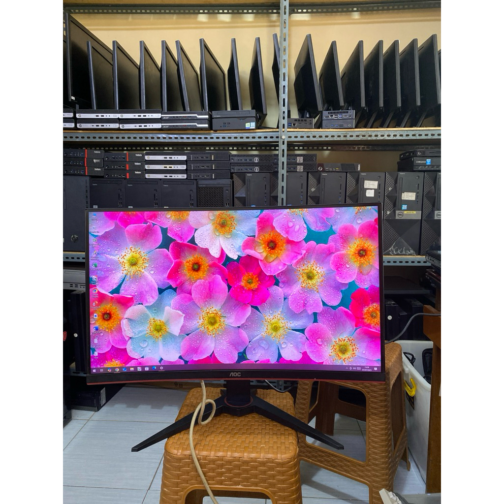 Jual MONITOR CURVED 27 INCH AOC 27G1G4 FULL HD Layak pakai | Shopee ...
