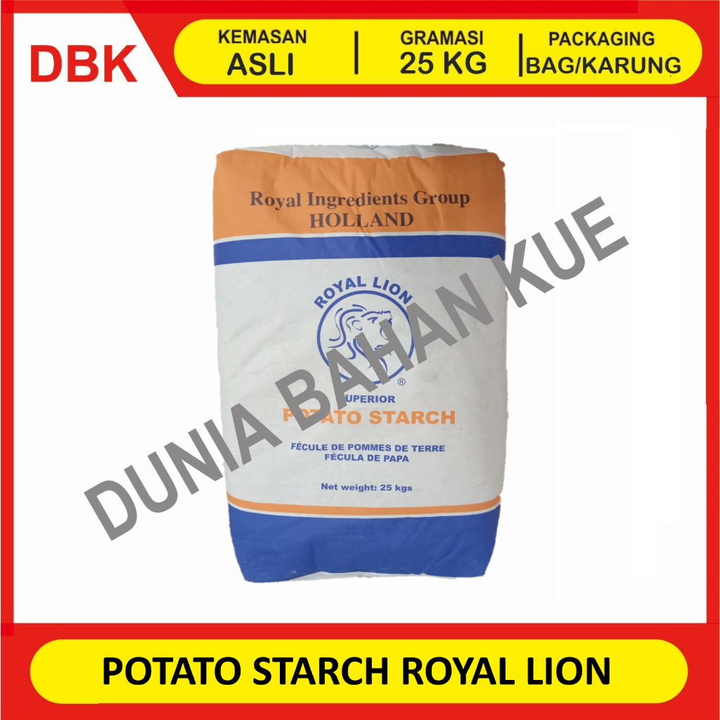 Jual ROYAL LION INGREDIENTS POTATO STARCH / TEPUNG PATI KENTANG ROYAL ...