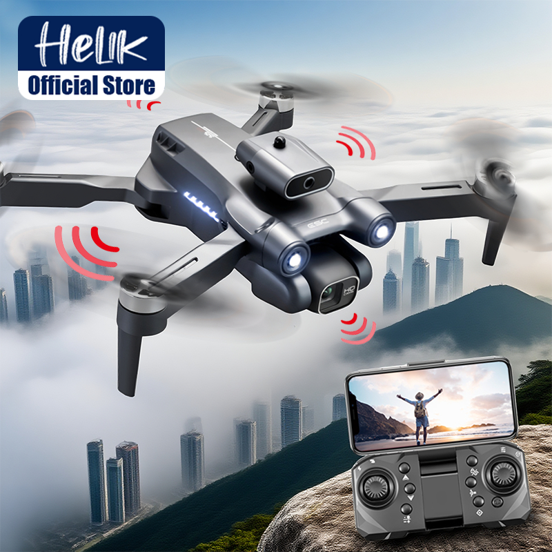Jual HELIK Drone S1S Kamera Ganda HD Quadcopter Brushless Motor Kendali Jarak Jauh Dengan Remote ...