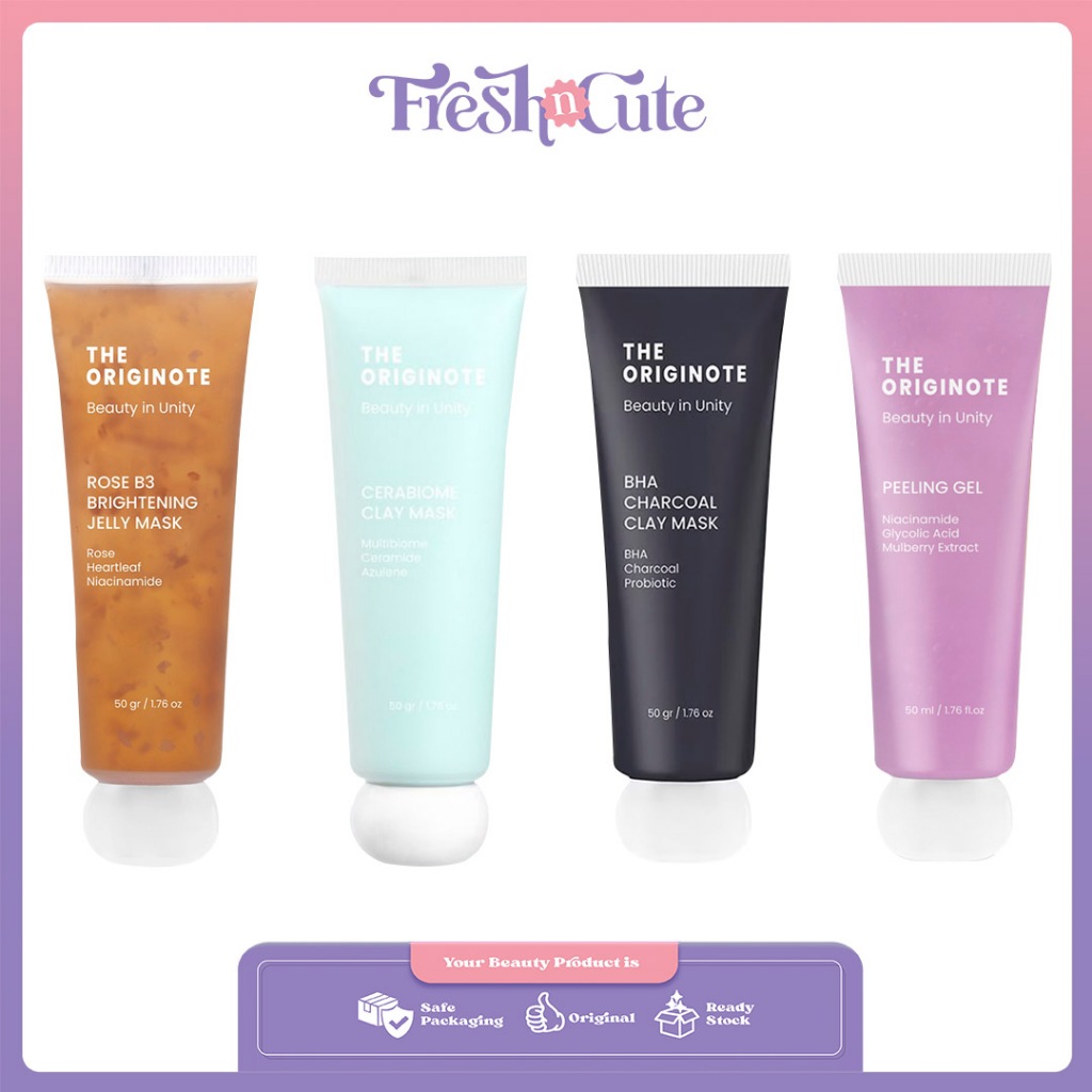 Jual THE ORIGINOTE - Cerabiome Clay Mask || Rose B3 Brightening Jelly ...