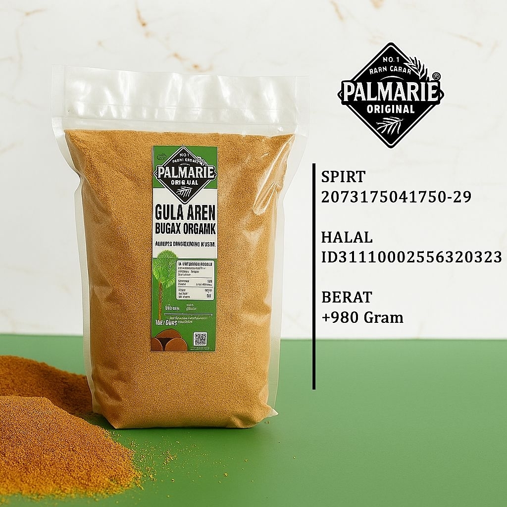 Jual 1000GRM / 1 KG GULA AREN BUBUK ORGANIK GULA SEMUT PALM SUGAR GRADE ...