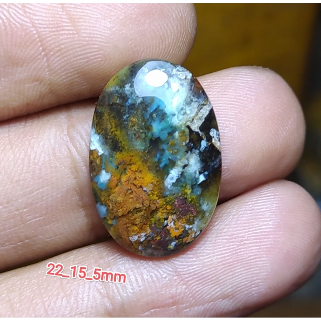 Jual {COD} batu akik mata cincin pancawarna garut cristal galian odim ...