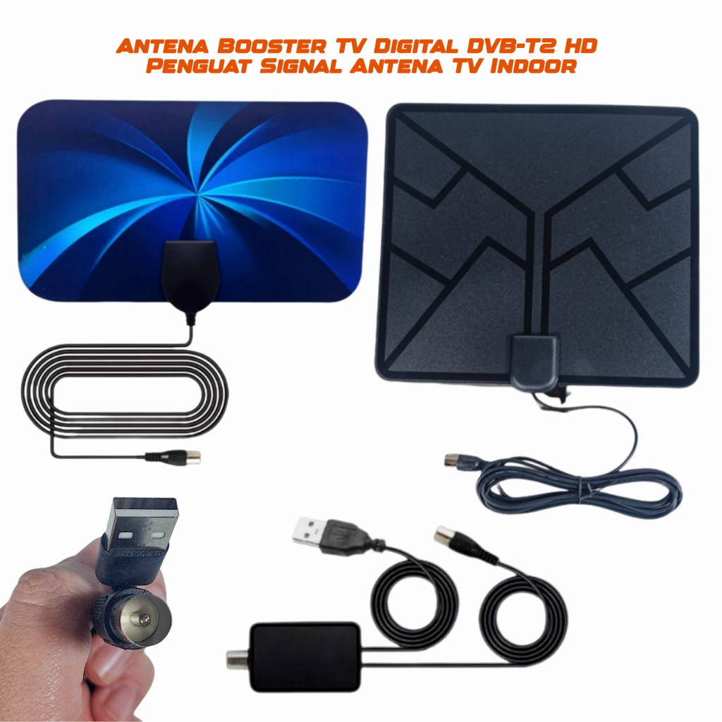 Jual Antena TV booster Penguat Sinyal Antenna Siaran Tipi Digital STB ...