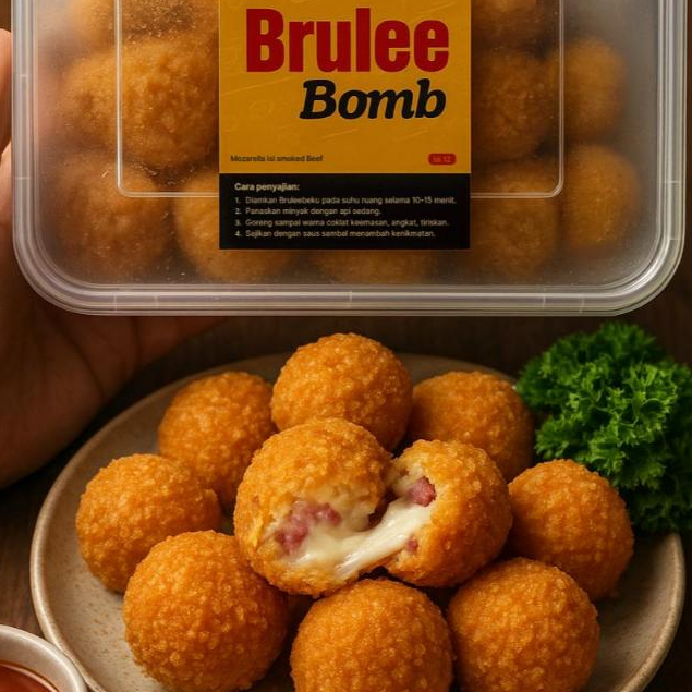 Jual Nomnomm Brulle Boms Isi 12 / Brule Bomb Mozarella / Brulee Bomb ...