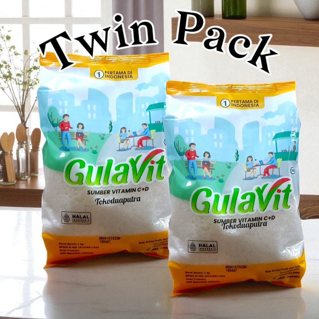 Jual Gula Putih Premium GulaVit 1 kg X 2 bungkus ( twin pack) | Shopee ...