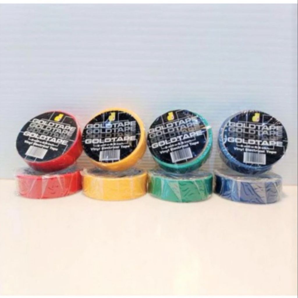 Jual 1 Pcs Isolasi Listrik / Isolasi Kabel Warna Kuning Merk Goldtape ...