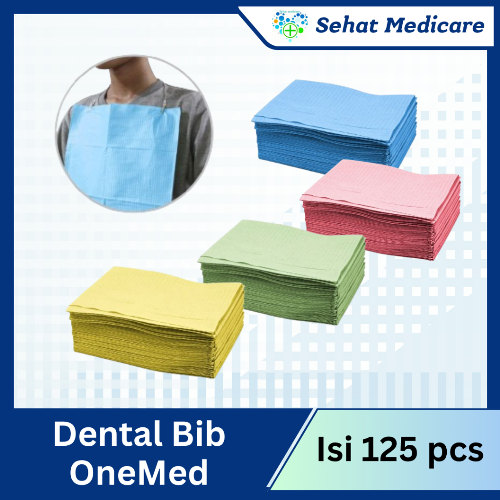 Jual ONEMED Dental BIB || Celemek Apron Polibib Dental Isi 125 pcs ...