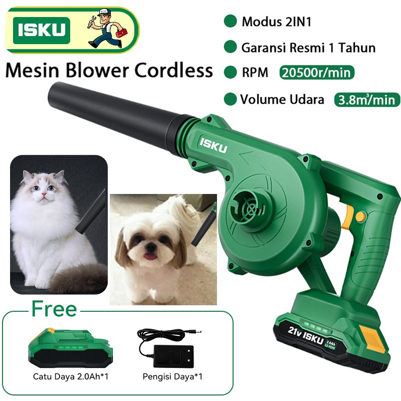 Jual ISKU Mesin Blower Cordless/Lithium-Ion Hand Blower/Penyedot Debu ...