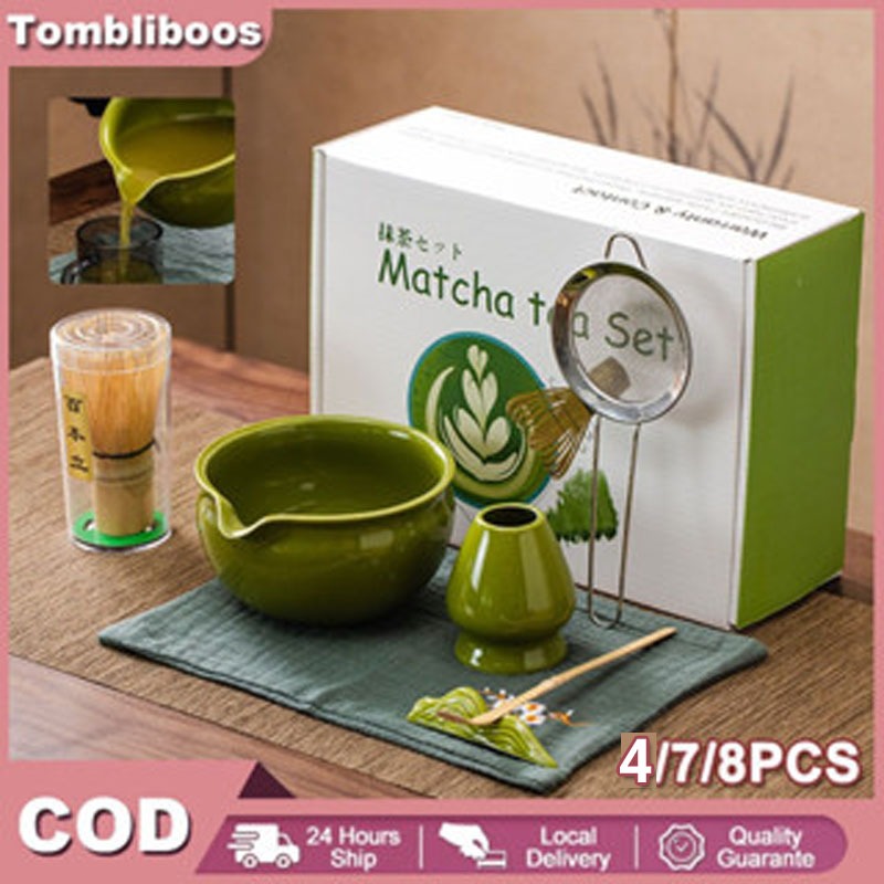 Jual 4/7/8pcs Alat Matcha Making Set Powder Chasen Tool / Kerajinan ...