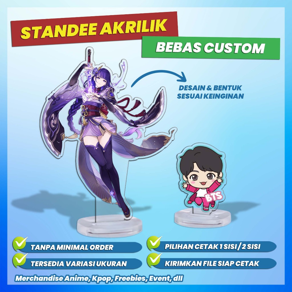 Jual STANDEE AKRILIK BEBAS CUSTOM - Standee Akrilik Tebal 3 mm - Cetak ...